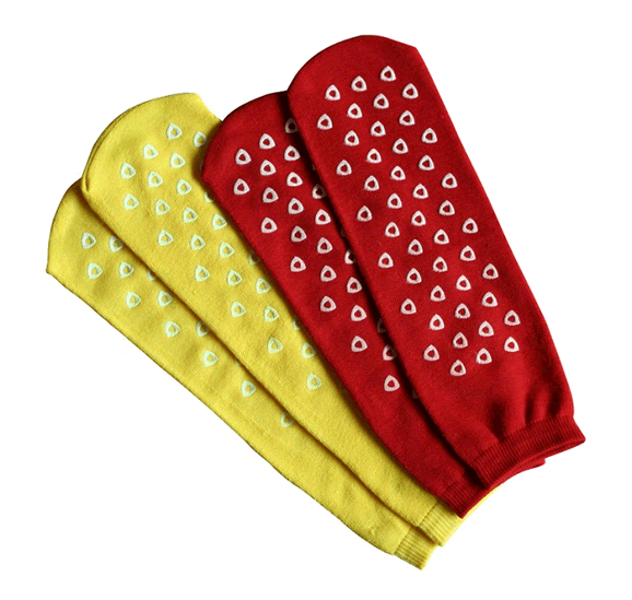 2921 SOCKS SLIPPER SMALL YELLOW DOUBLE TREAD FALL MANAGEMENT ( CS ...