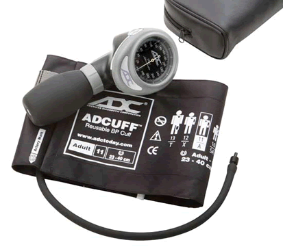 70311AOR UNIT BLOOD PRESSURE ADULT CUFF PALM STYLE ORANGE 1TUBE W/CASE ...