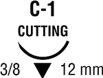 G3810 SUTURE MILD CHROMIC GUT 6-0 C-1 SURGIGUT 18IN ABSORBABLE ( BX 12 ...