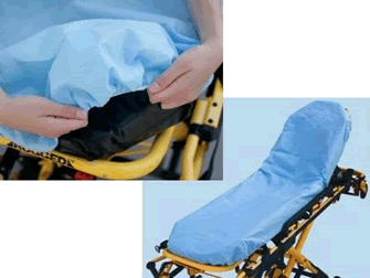 ABGS4090N GOVT SHEET STRETCHER 40X90IN BLUE FITTED POLY NONSTERILE ( CS ...